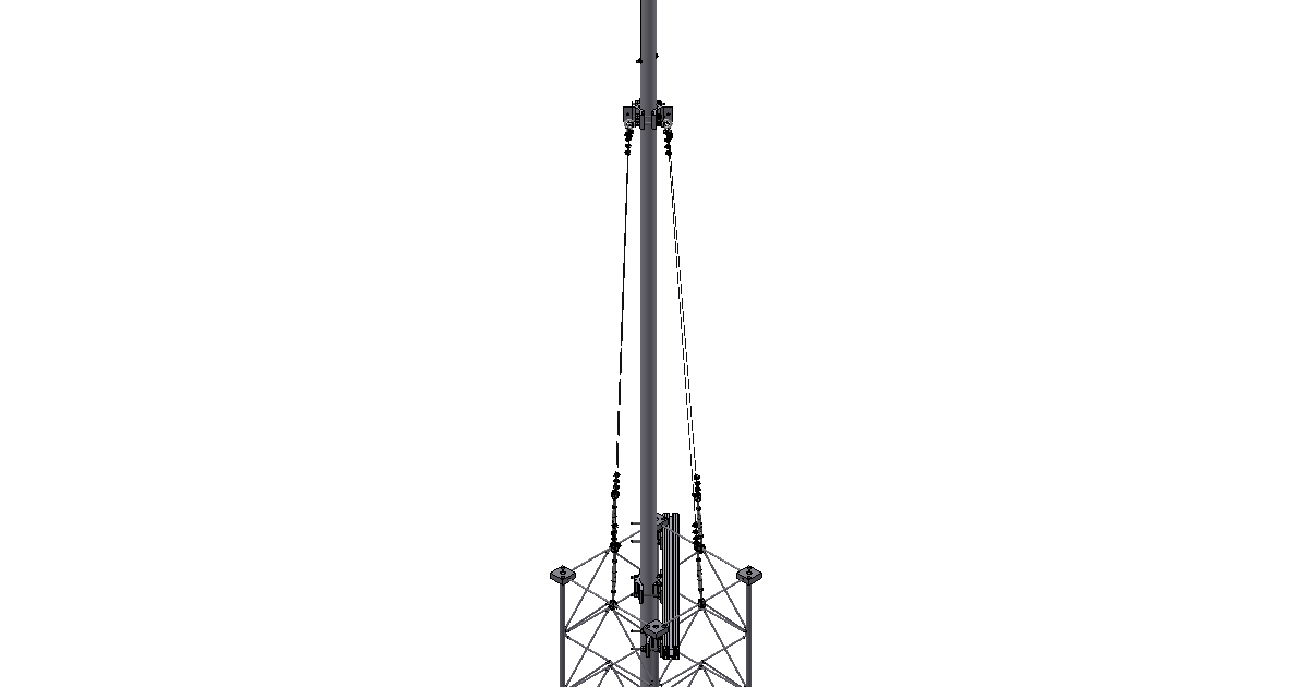 Top spire, 4,5m pole - Cue Dee