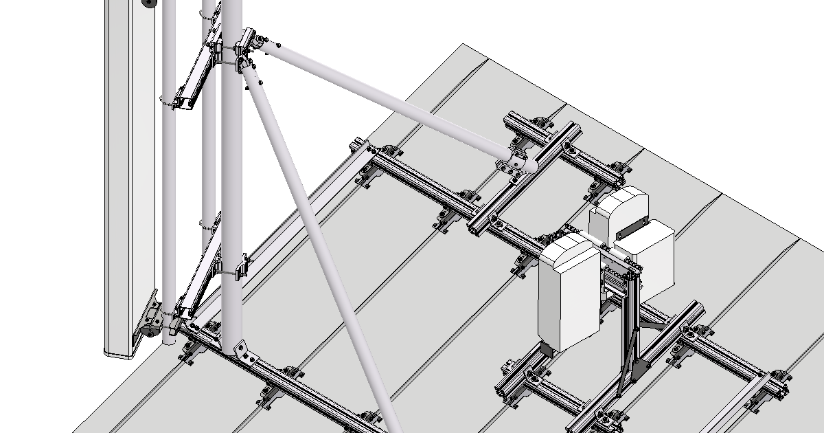 3.3m/114mm Dipod, with optional 2x off-set sector frame - Cue Dee