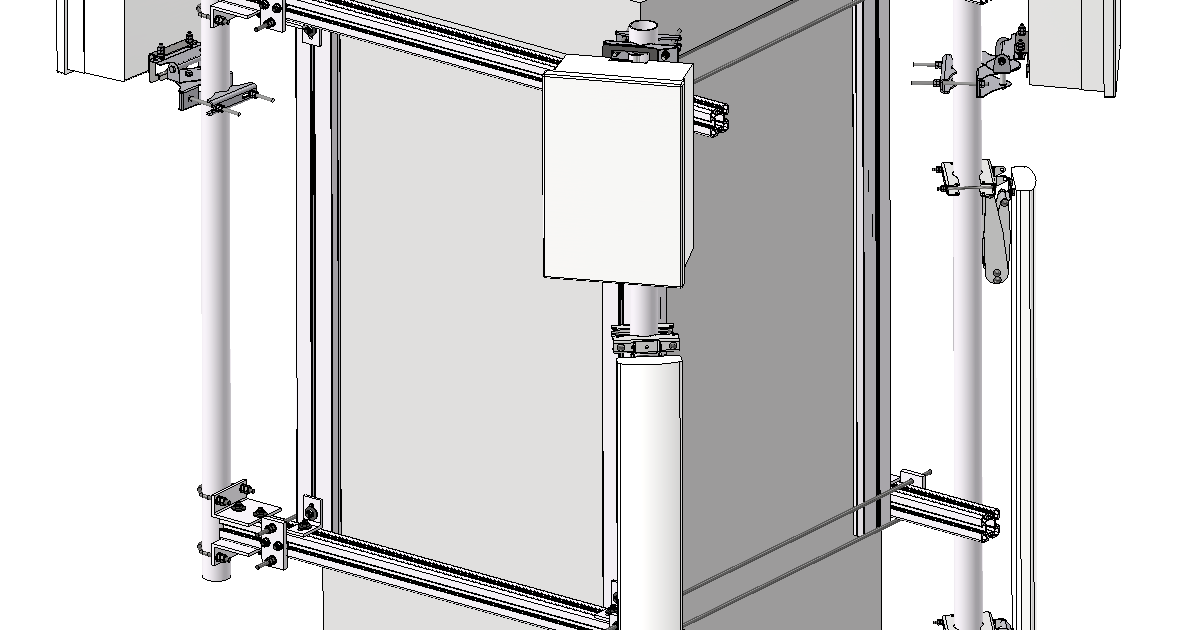 Small chimney with side mounted panels - Cue Dee