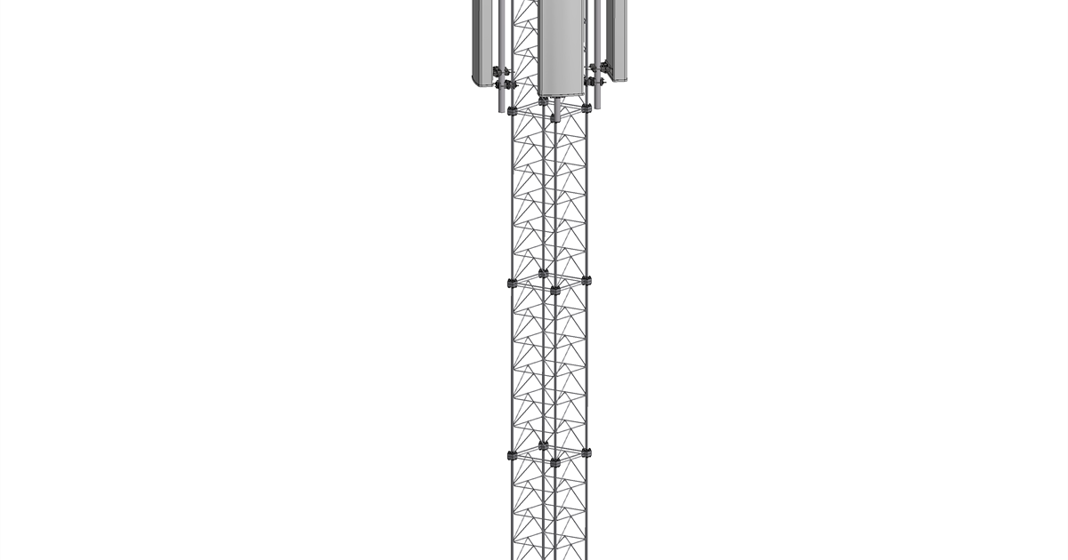 Fixed roof-top tower, 12m - Cue Dee